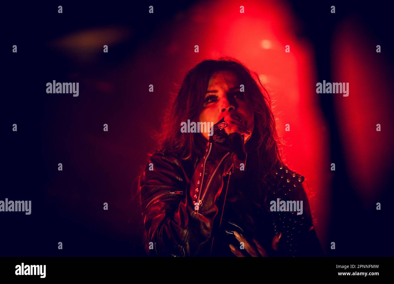 Malmo, Sweden. 19th Apr, 2023. The Swedish singer Carola performs a ...