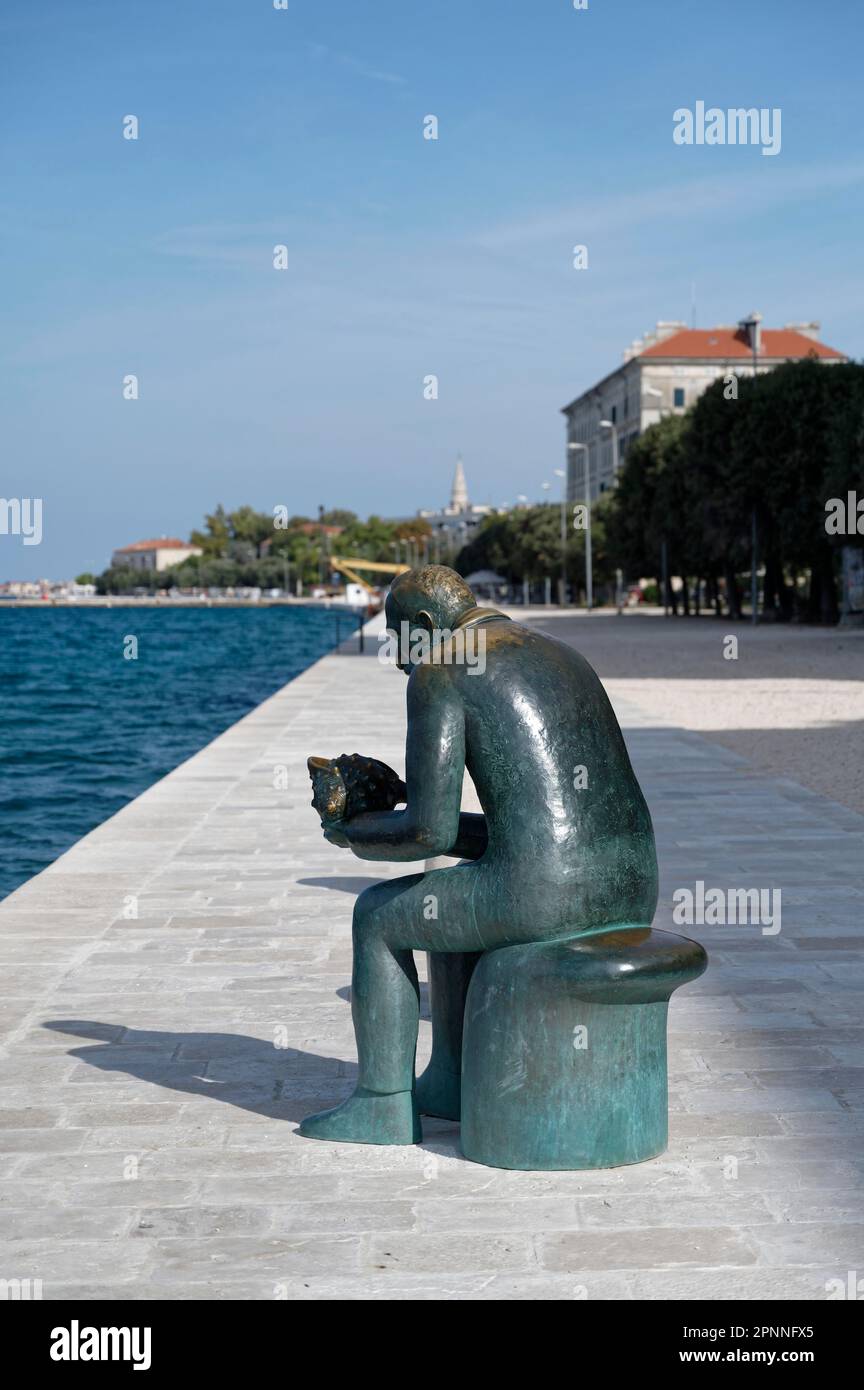 Statue Spiro Brusina, Zadar, Zadarska, Croatia Stock Photo - Alamy