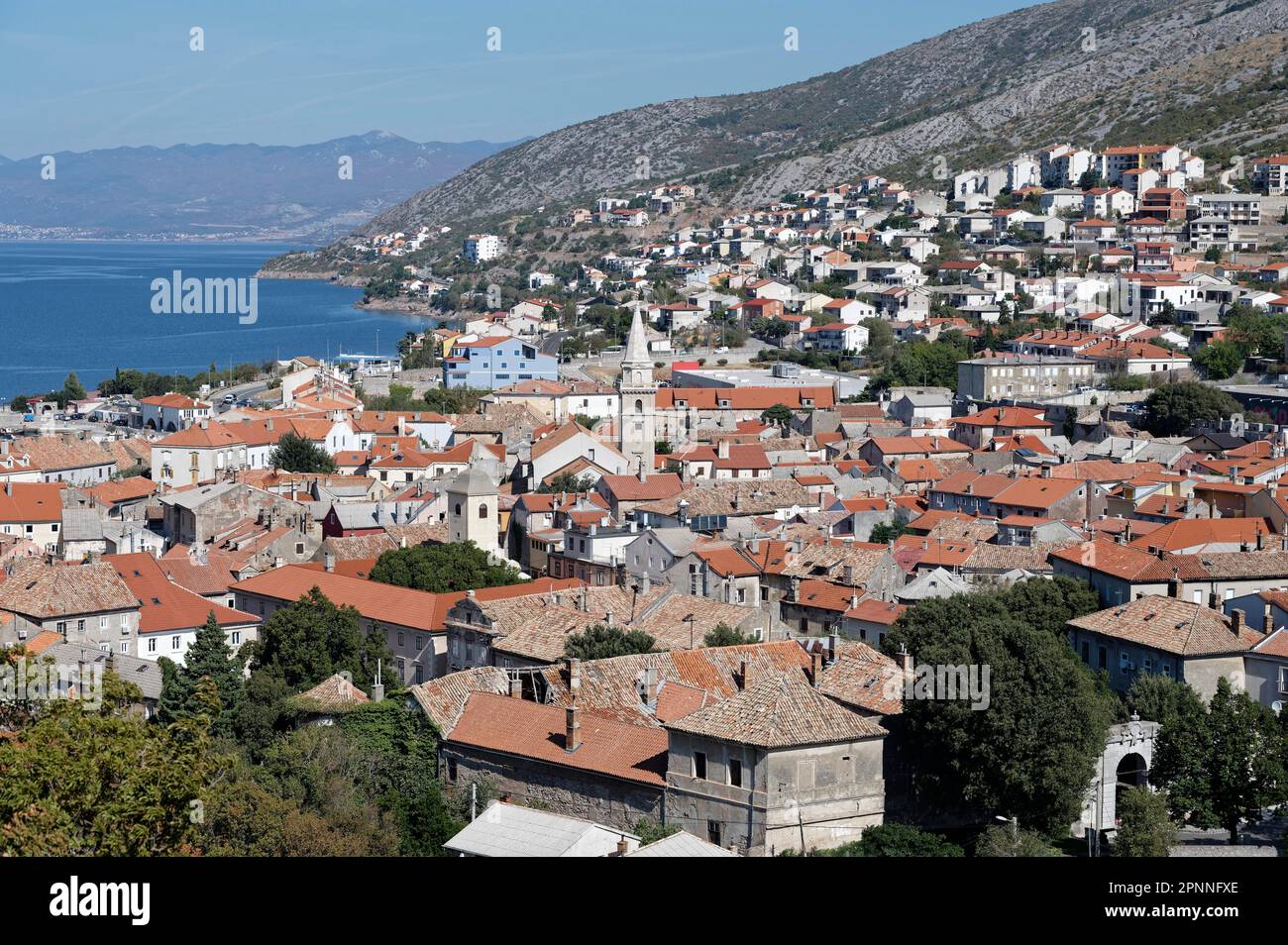 Skyline, Senj, Senj, Licko-Senjska, Croatia Stock Photo - Alamy