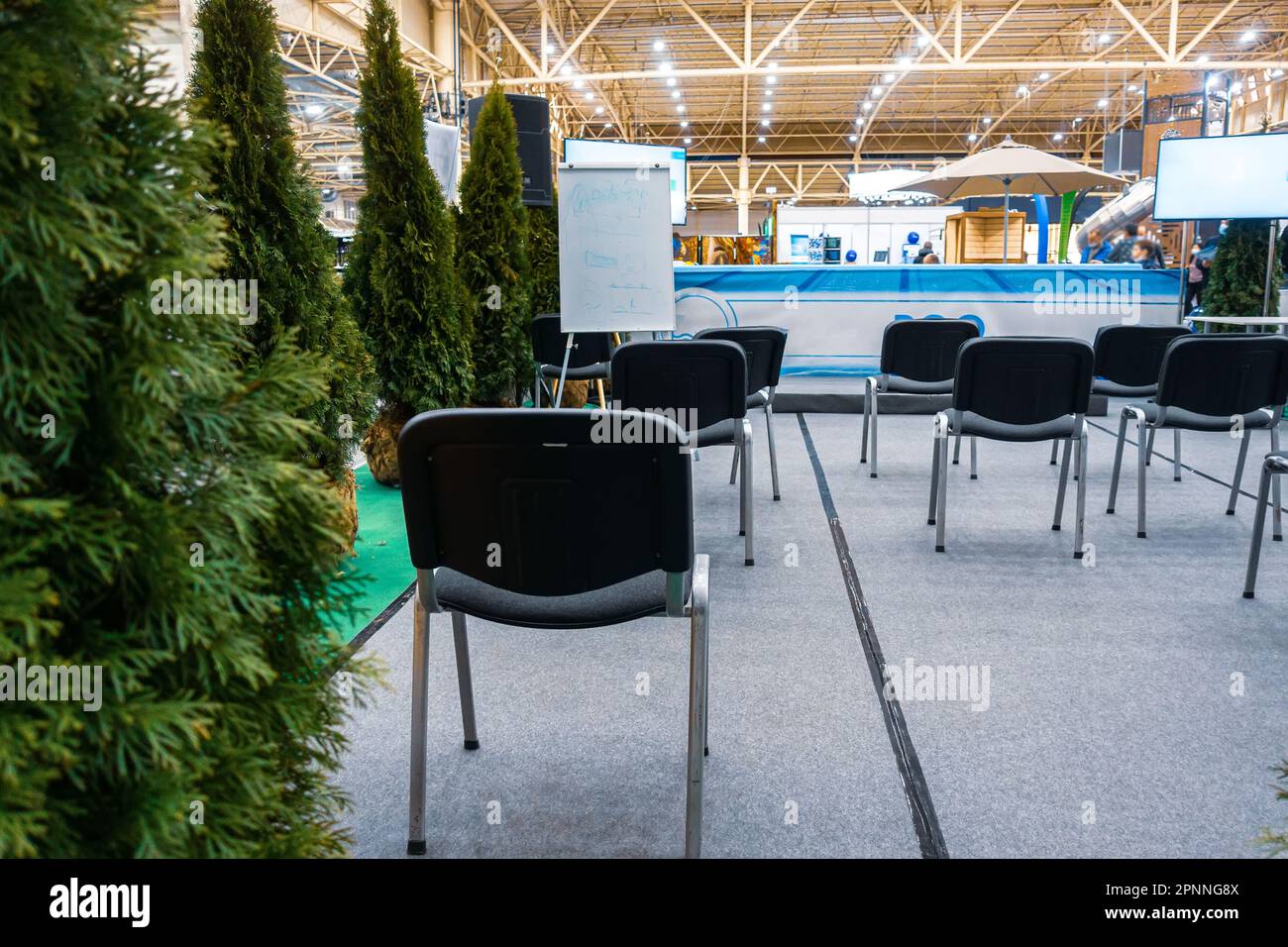 Office chairs for a press conference Stock Photo - Alamy