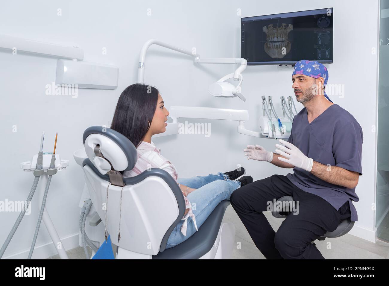 Teenage dentist orthodontist orthodontic doctor hi-res stock ...