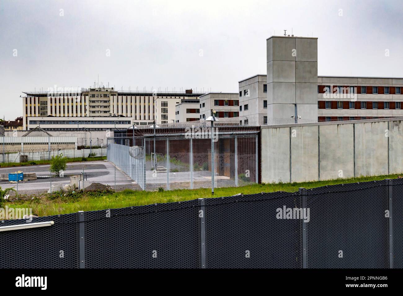 Stammheim Prison, exterior view, prison, Stuttgart, Baden-Wuerttemberg ...
