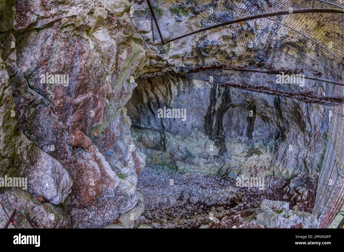 Eiszeithoehle Geissenkloesterle in the Achtal valley, site of important ...