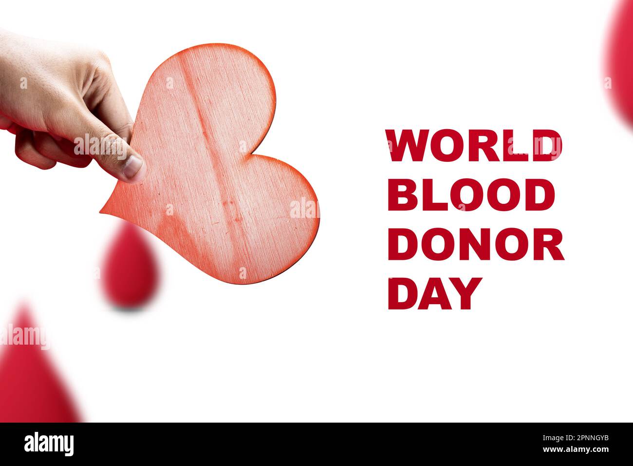 Human hand giving a donation. World blood donor day concept Stock Photo ...