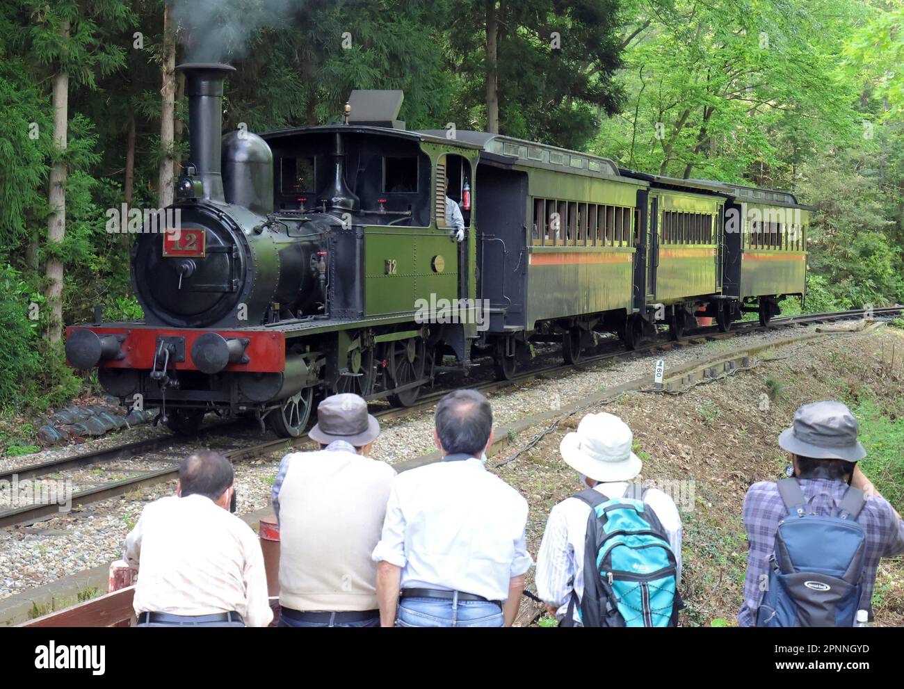The oldest steam locomotive in Japan restarts its operation at Meiji Village Museum in Inuyama ...