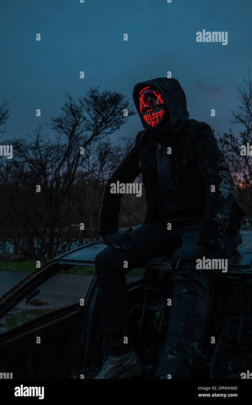 Scary man car hi-res stock photography and images - Alamy