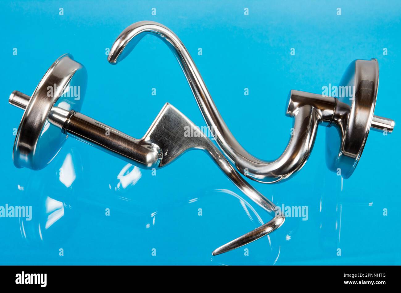 Two different dough hooks for a kitchen machine Stock Photo - Alamy