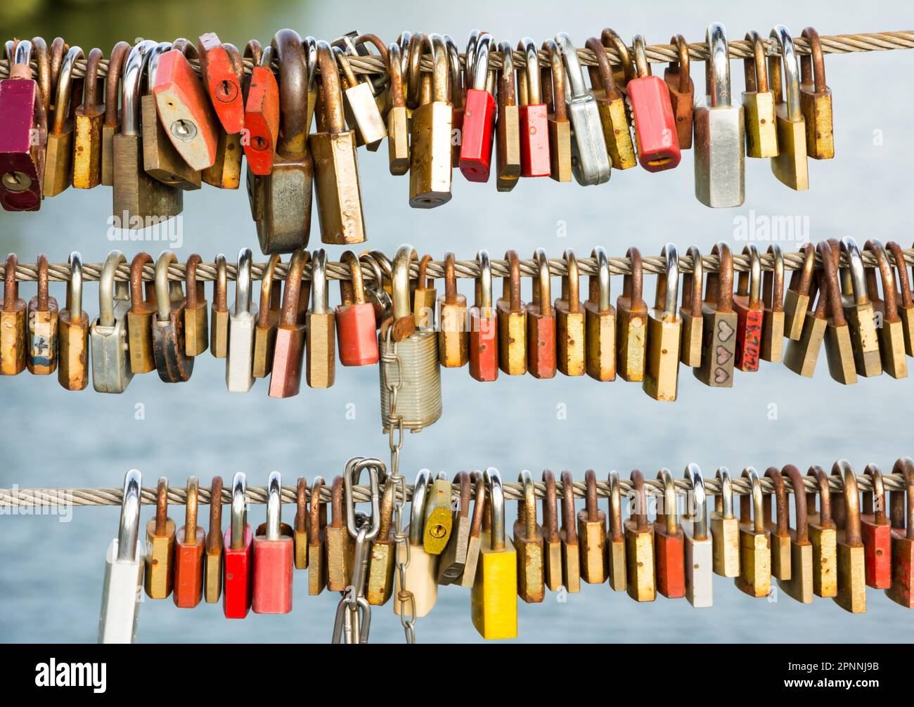 Love locks as symbol for everlasting love Stock Photo - Alamy
