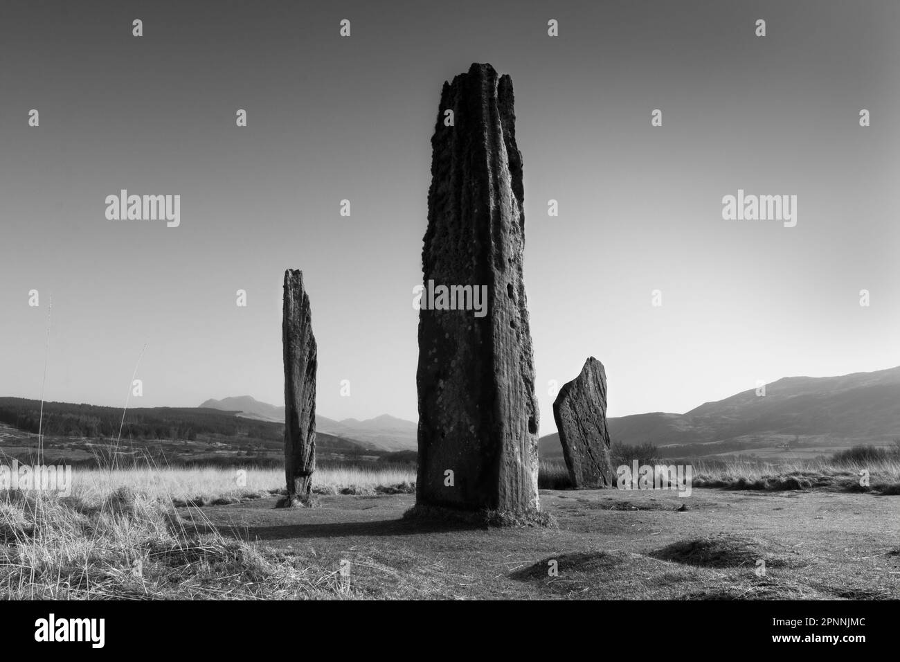 Machrie Moor Standing Stones, Arran Stock Photo - Alamy