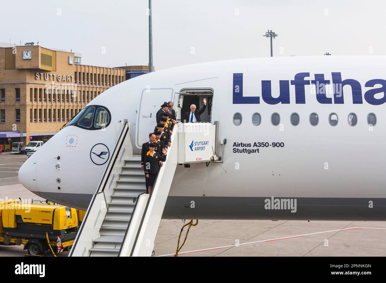 Lufthansa Airbus A350 aircraft, christened in the name of the ...