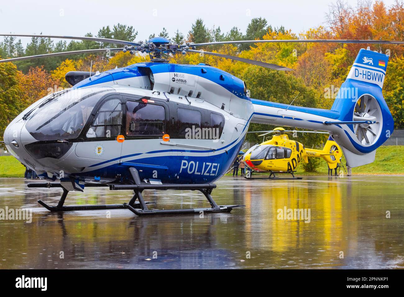 Helicopter of the Baden-Wuerttemberg Police, Airbus Helicopter EC-145 ...