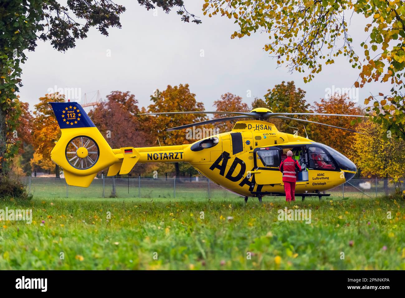Rescue helicopter, Airbus Eurocopter EC 135 P-2, ADAC Luftrettung ...