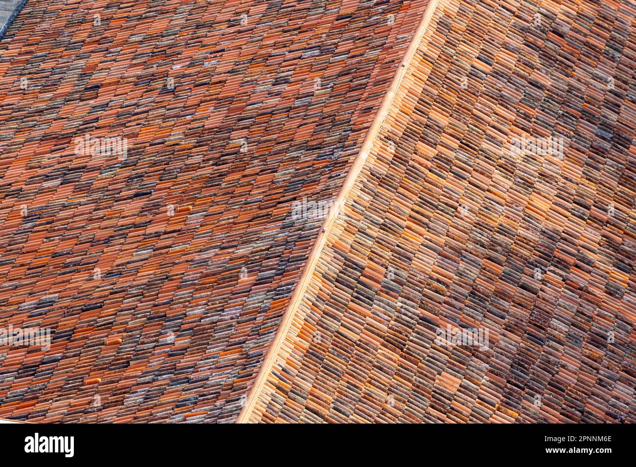 Historic tiled roof, clay roof tiles, Venice, Veneto, Italy Stock Photo ...