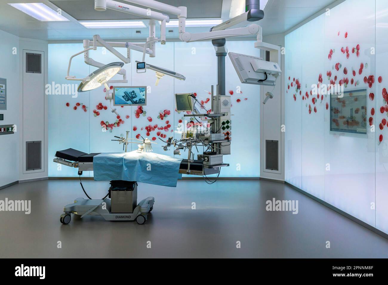 Modern operating theatre, operating theatre light, showroom in the ...