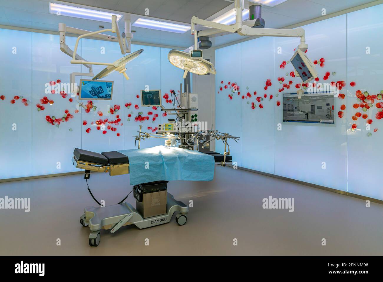 Modern operating theatre, operating theatre light, showroom in the ...