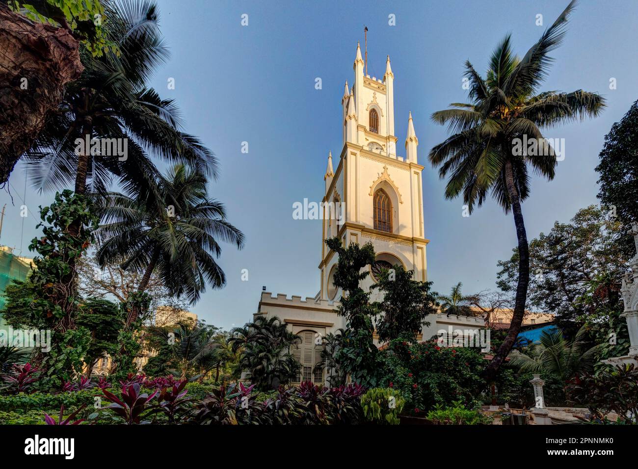 St. Thomas Cathedral, landmark at Horniman Circle in the Fort district ...