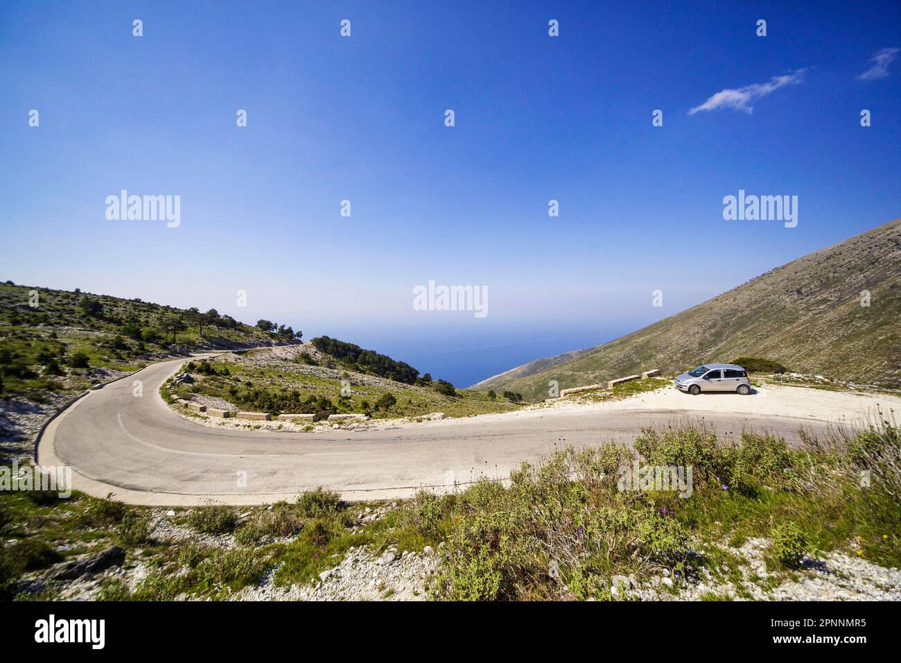 Llogara Pass, Llogara National Park in the Ceraunian Mountains in ...