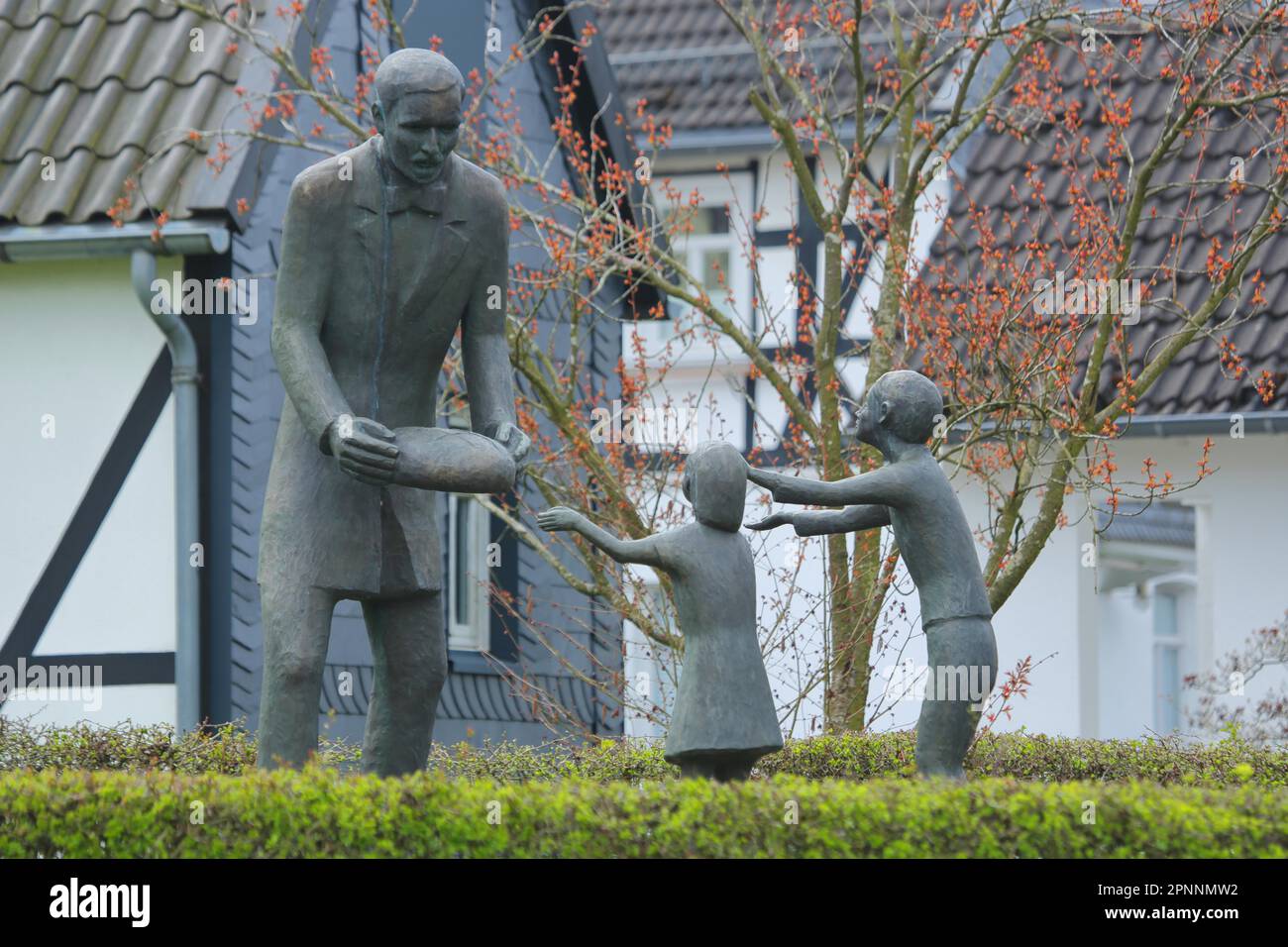 Monument to Friedrich Wilhelm Raiffeisen founder of society and ...