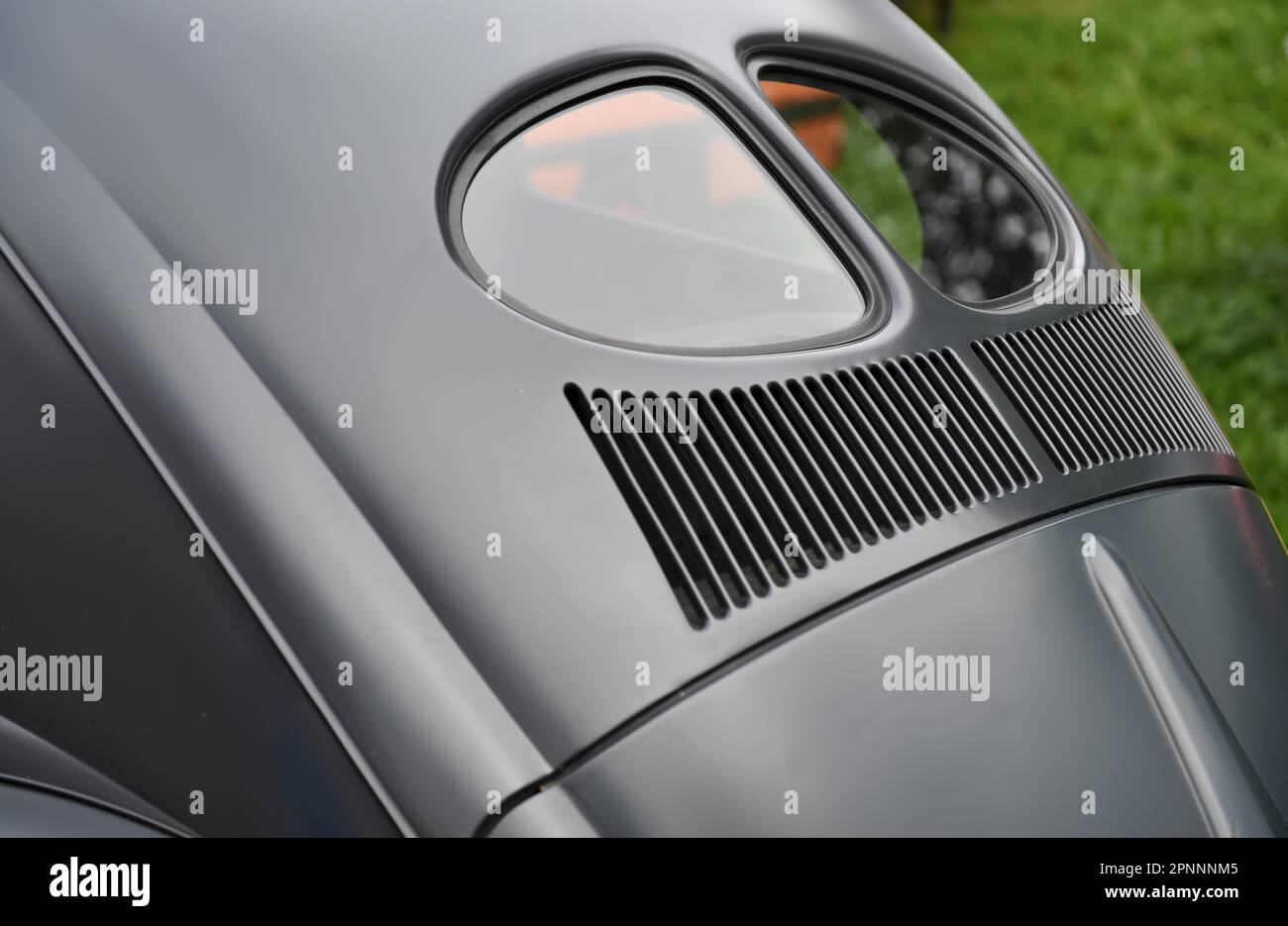 Vintage car, VW Beetle with pretzel window Stock Photo - Alamy