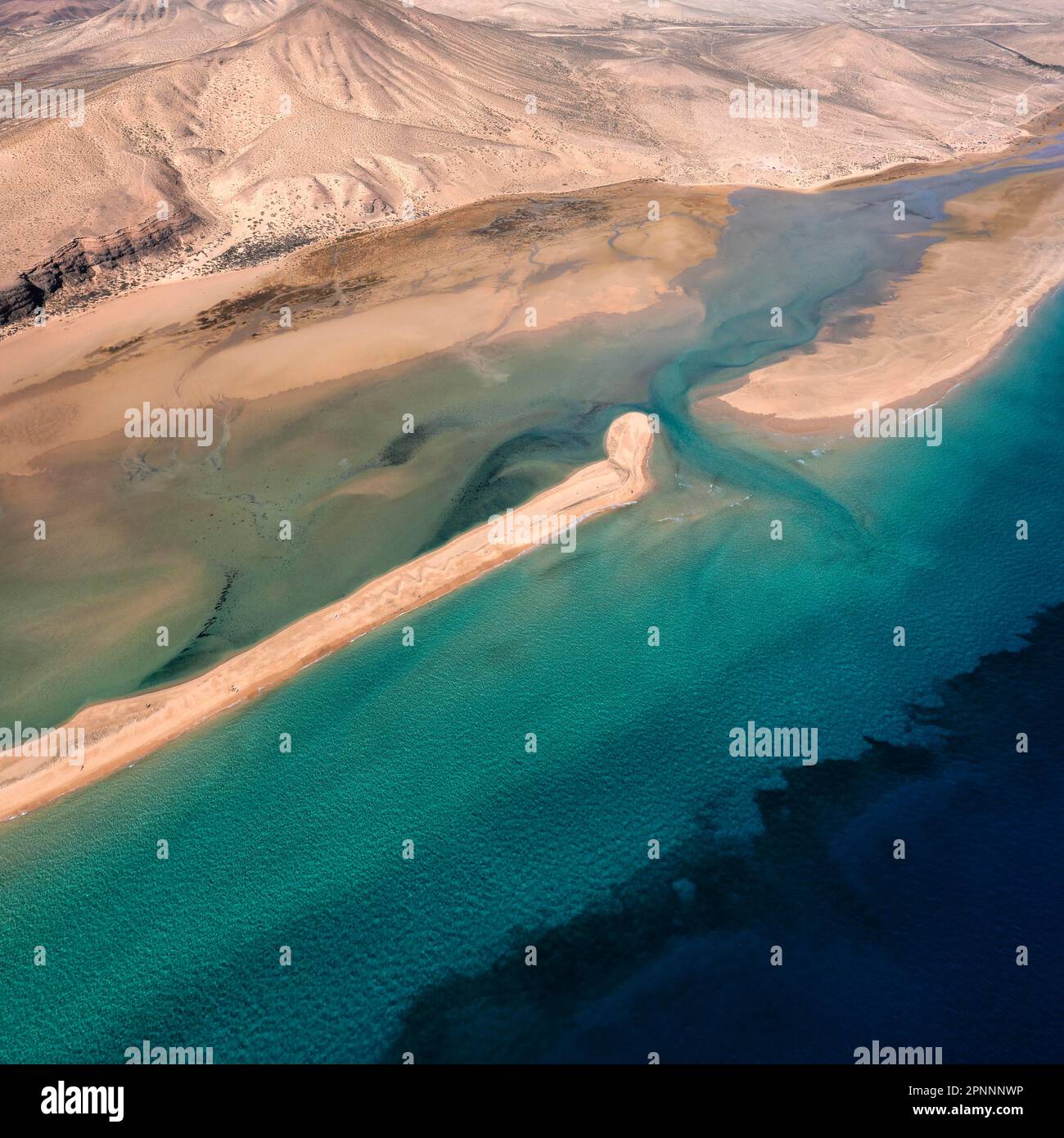 Playa de Sotavendo, Jandia Peninsula, Fuerteventura, Canary Islands ...