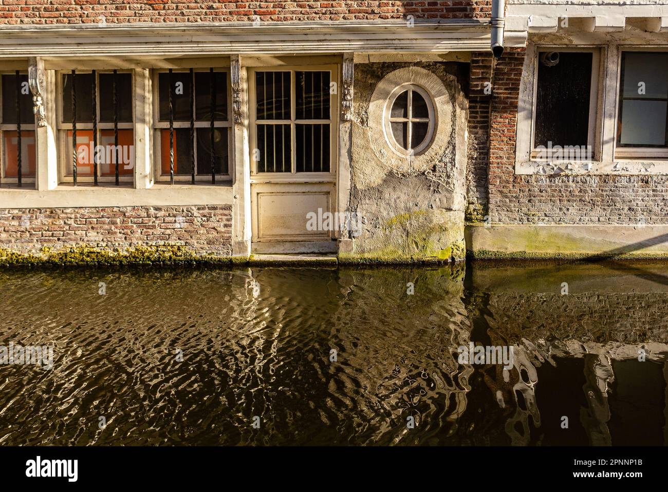 19 April 2023, Delft, Netherlands, Central area street with eateries ...