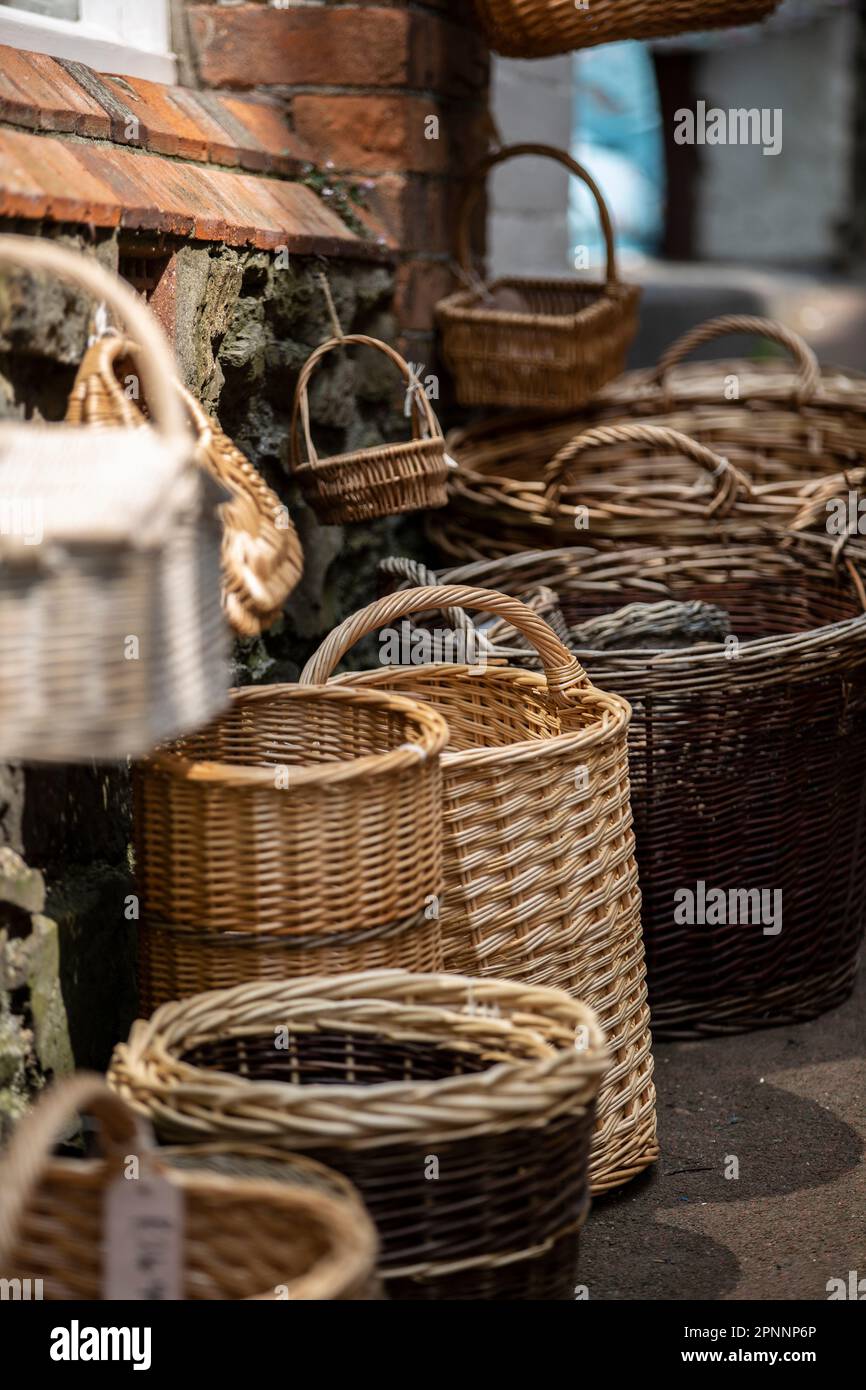 Hand woven baskets hi-res stock photography and images - Alamy