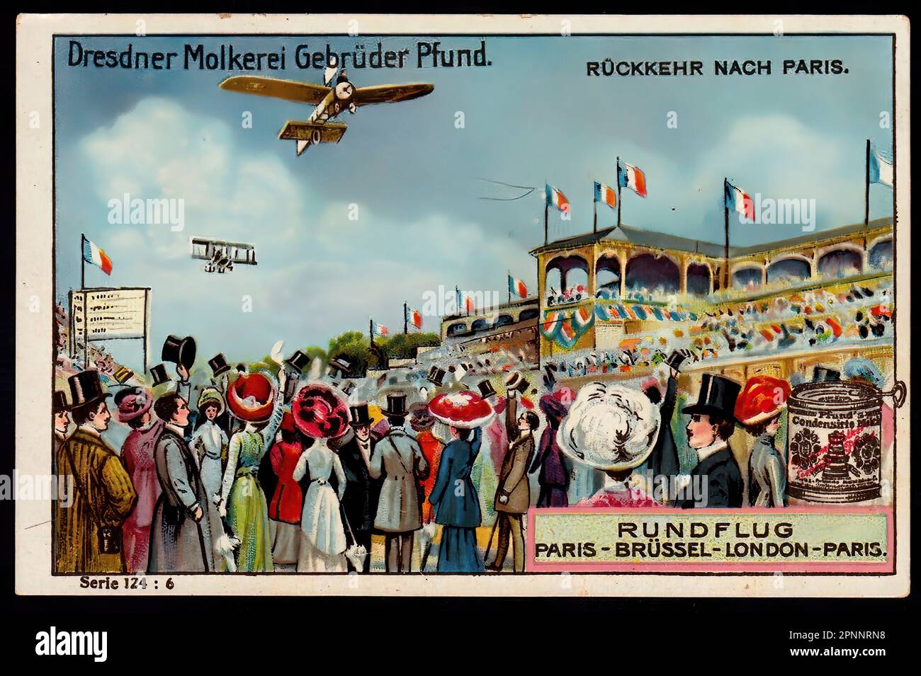 Circuit of Europe Race 1911 004 - Vintage German Tradecard Stock Photo ...