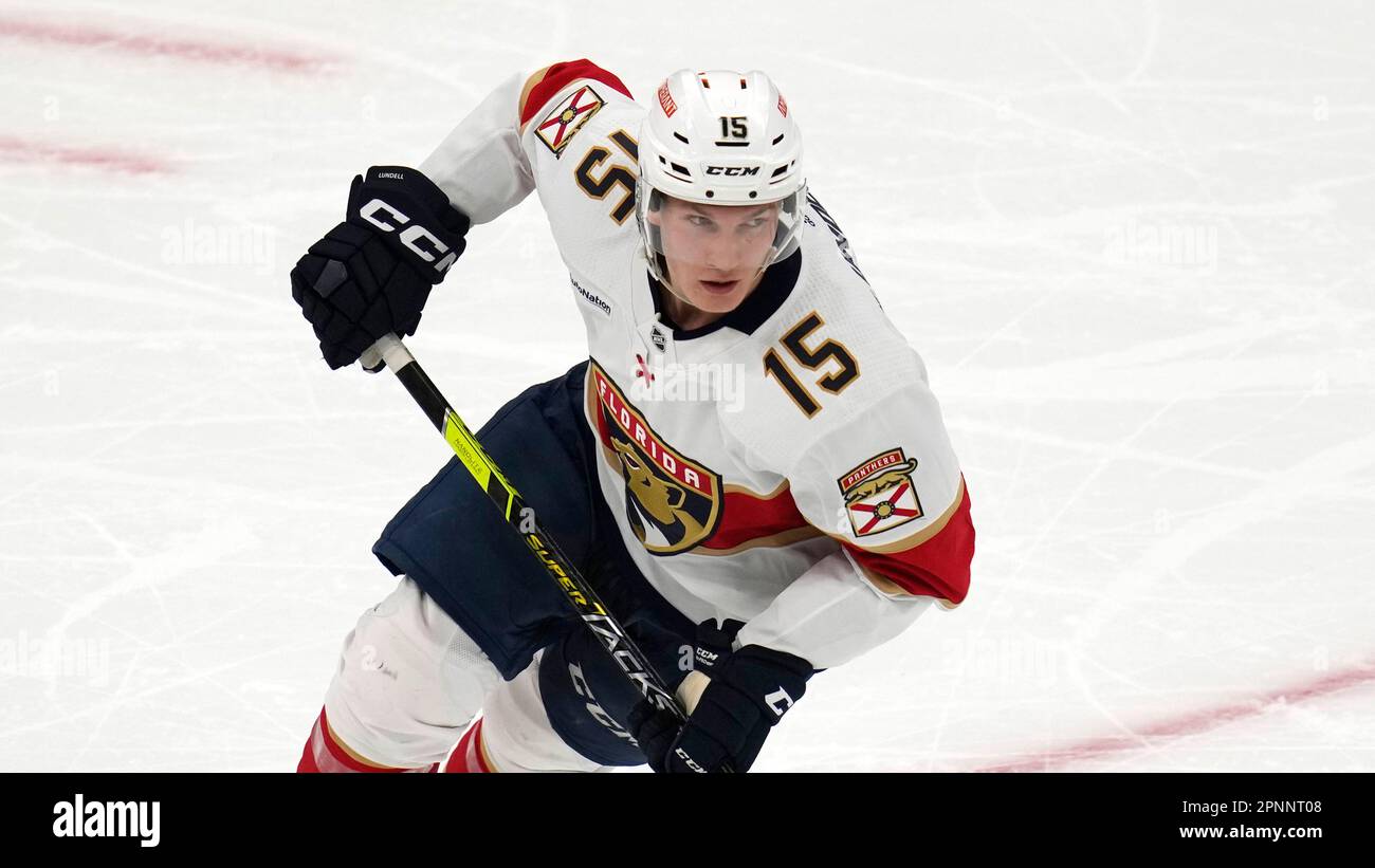 Florida Panthers center Anton Lundell (15) during Game 2 in the first ...