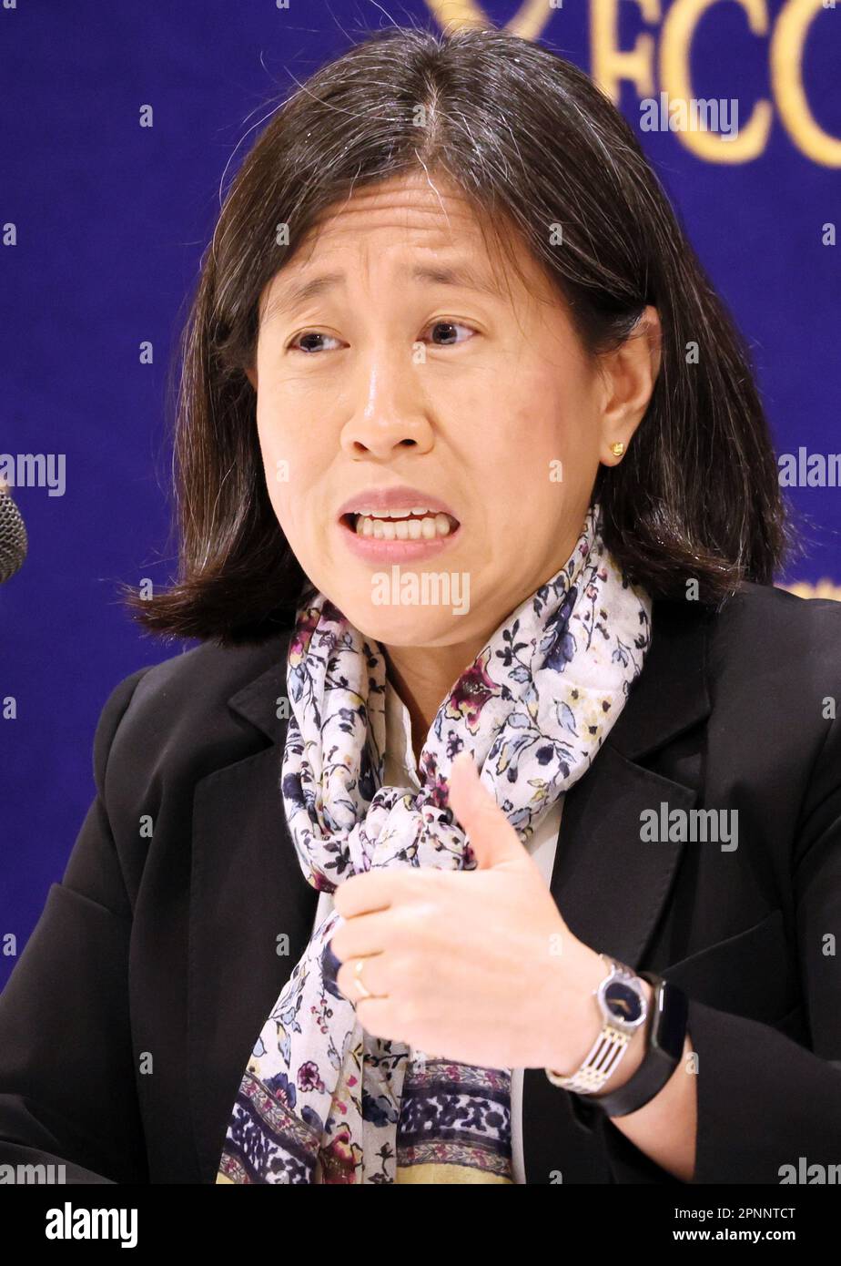 Tokyo, Japan. 20th Apr, 2023. United States Trade Reprresentative (USTR ...