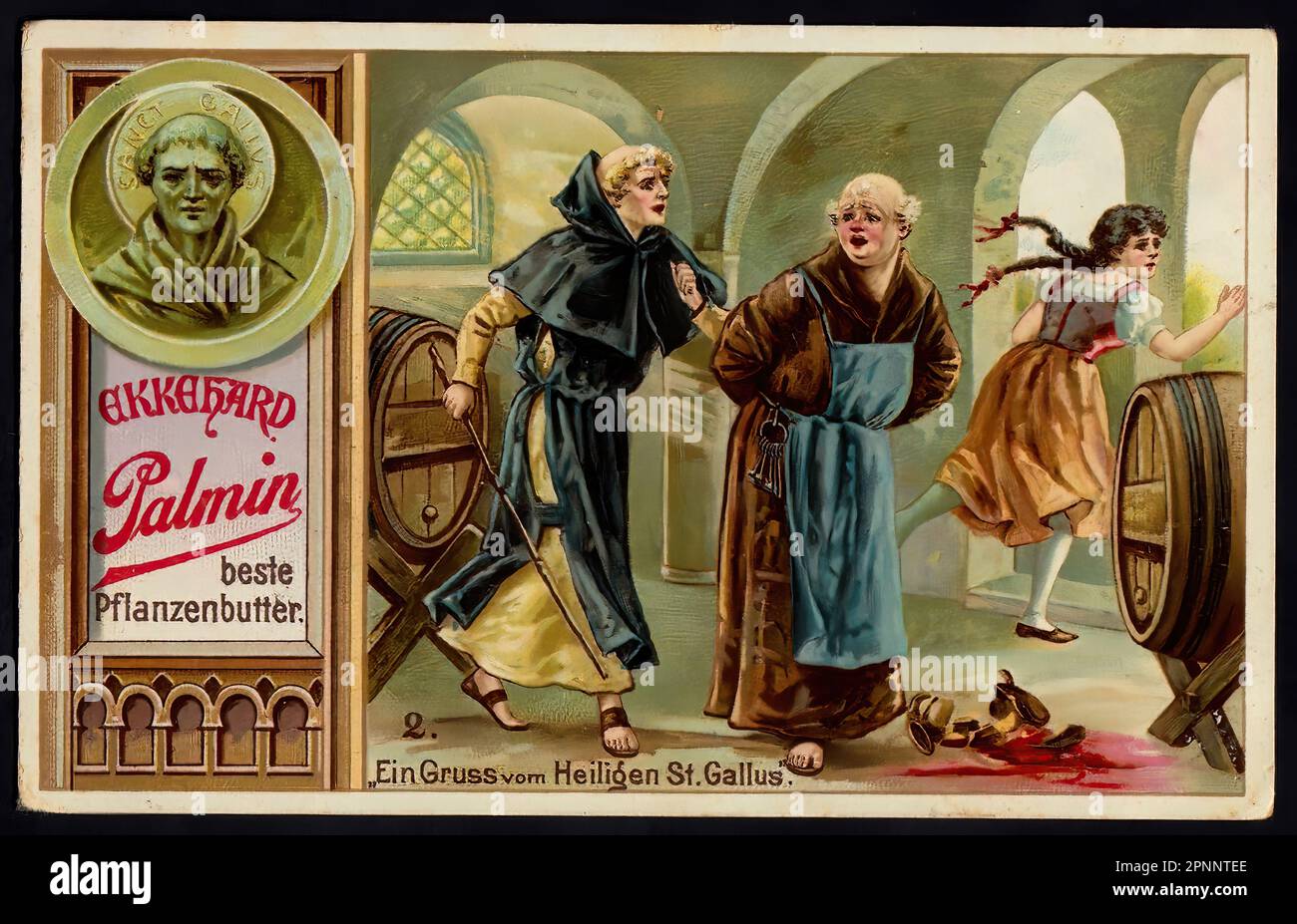 Ekkehard I - Vintage German Tradecard Stock Photo - Alamy