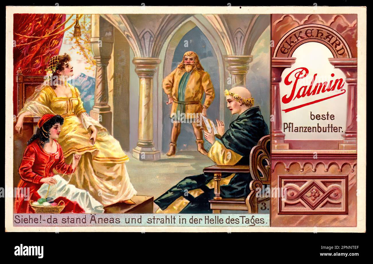 Ekkehard I - Vintage German Tradecard Stock Photo - Alamy