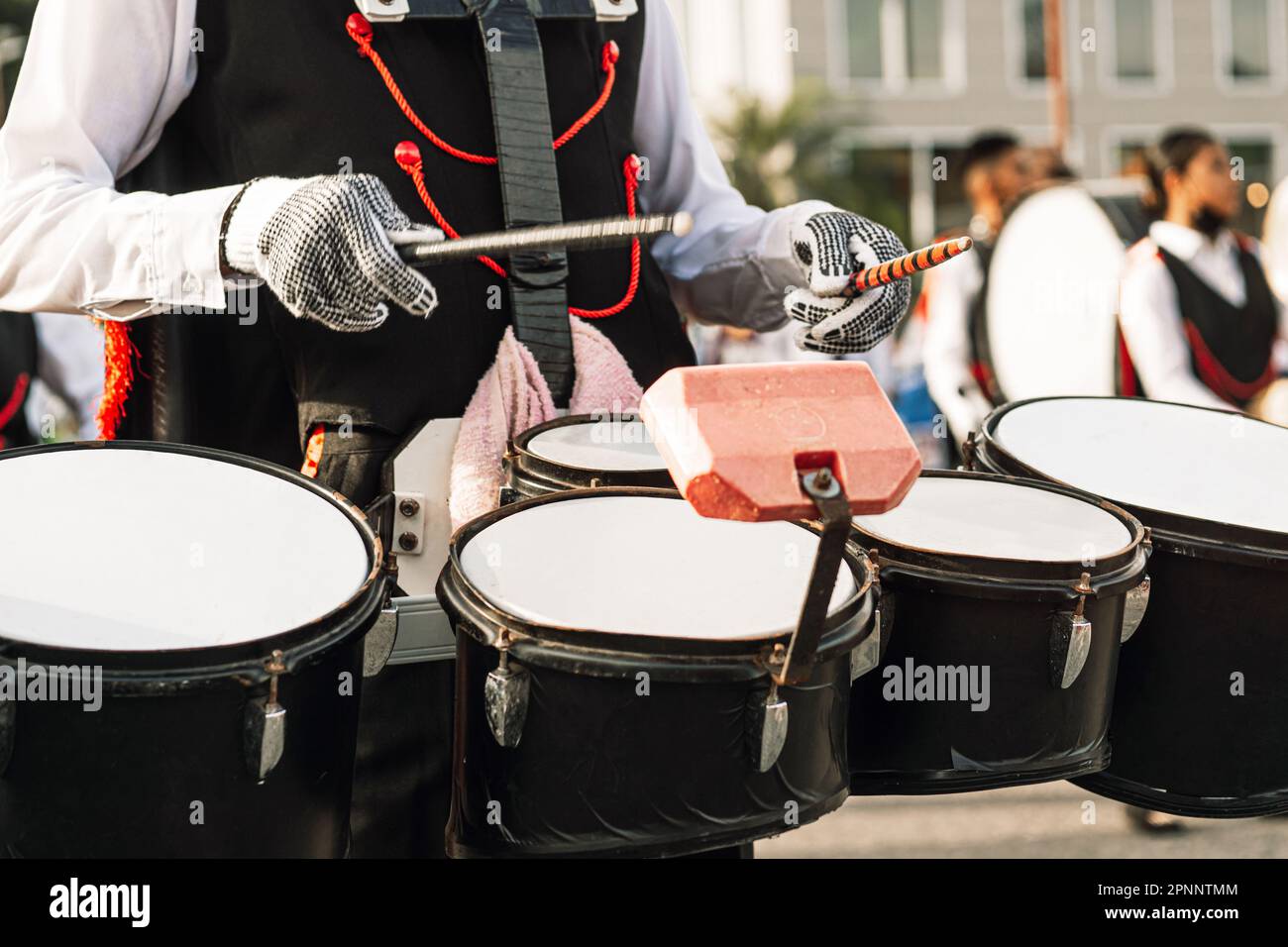 School marching band row hi-res stock photography and images - Alamy