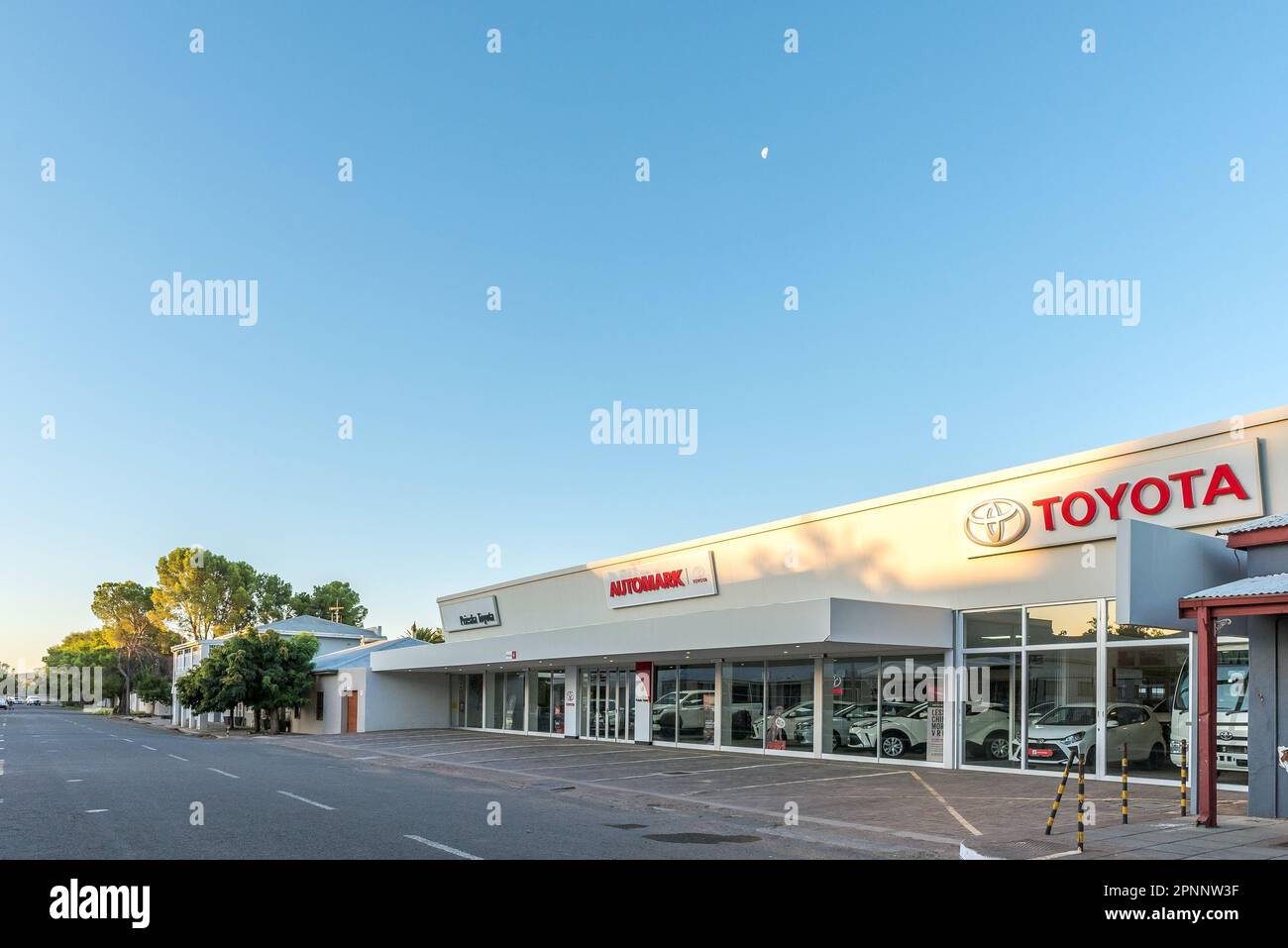 Prieska, South Africa - Feb 28 2023: A street scene, with a vehicle ...