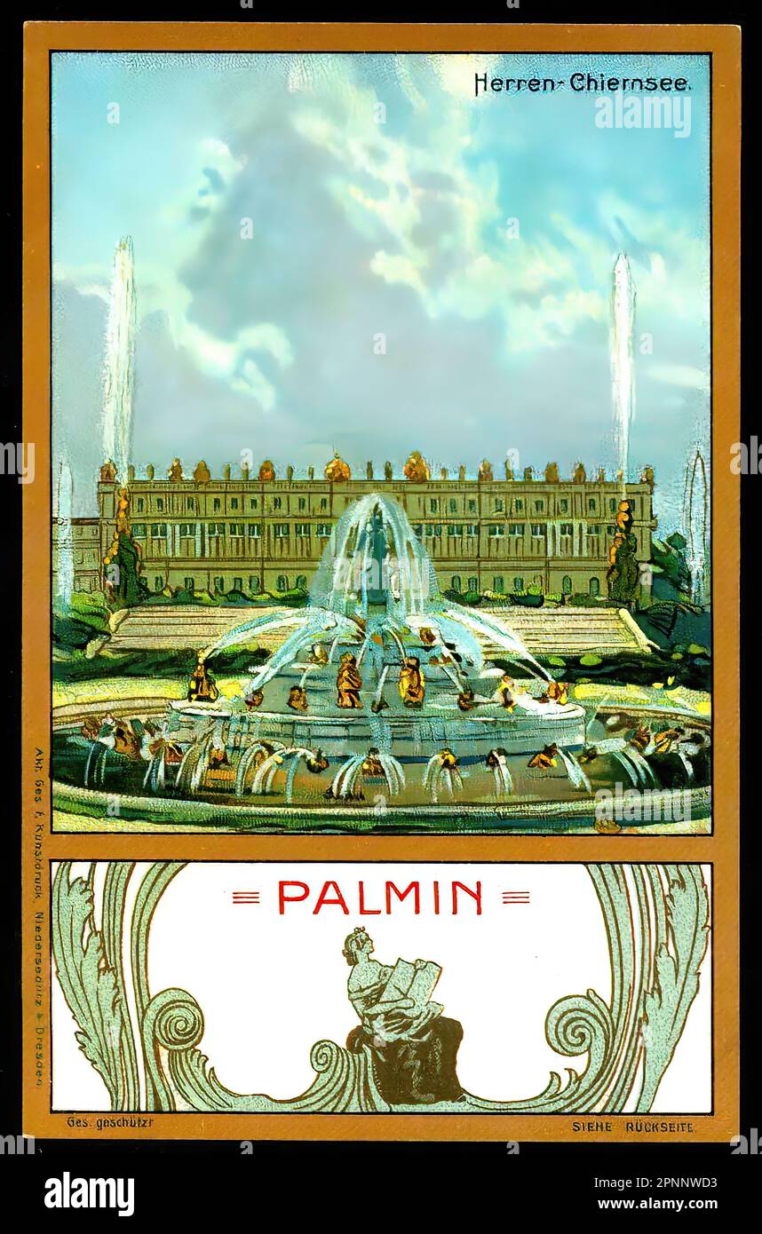 King Ludwig & His Castles - Vintage Palmin Stock Photo - Alamy