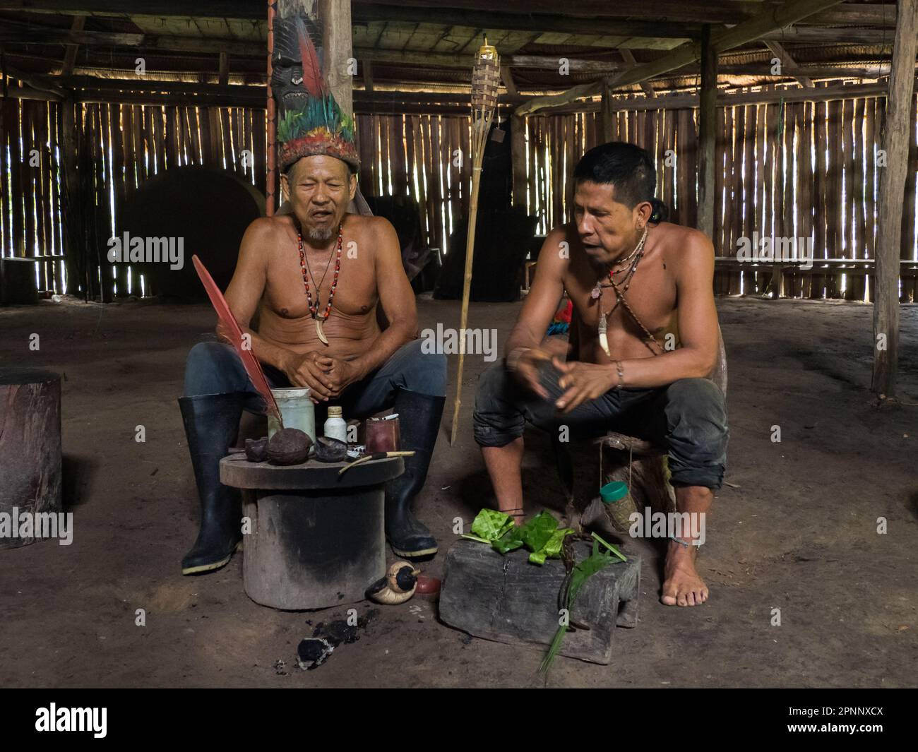 Leticia, Colombia - December 2021: Cacique, the oldest Huito Indian ...