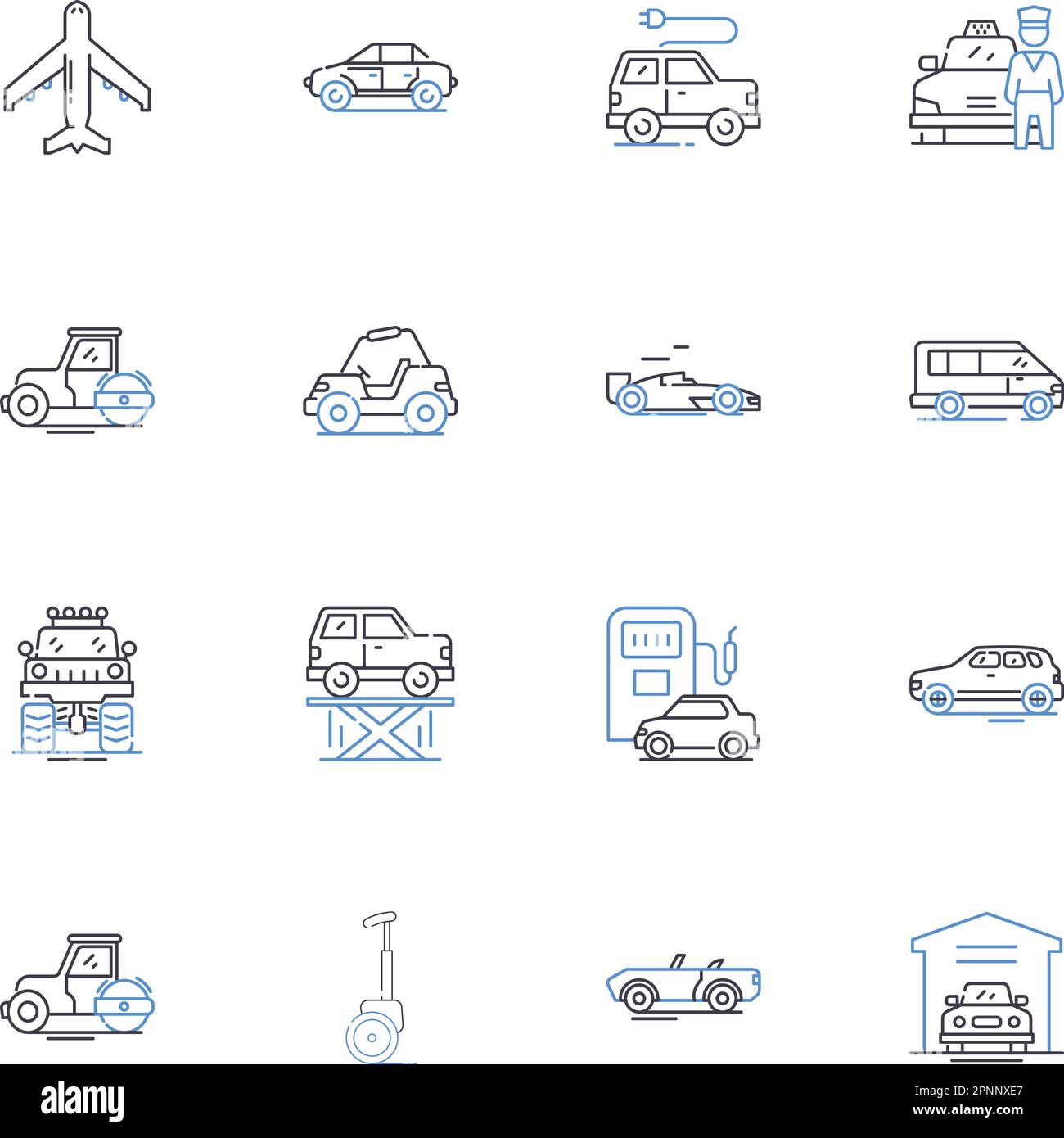 Distribution services line icons collection. Logistics, Shipping ...