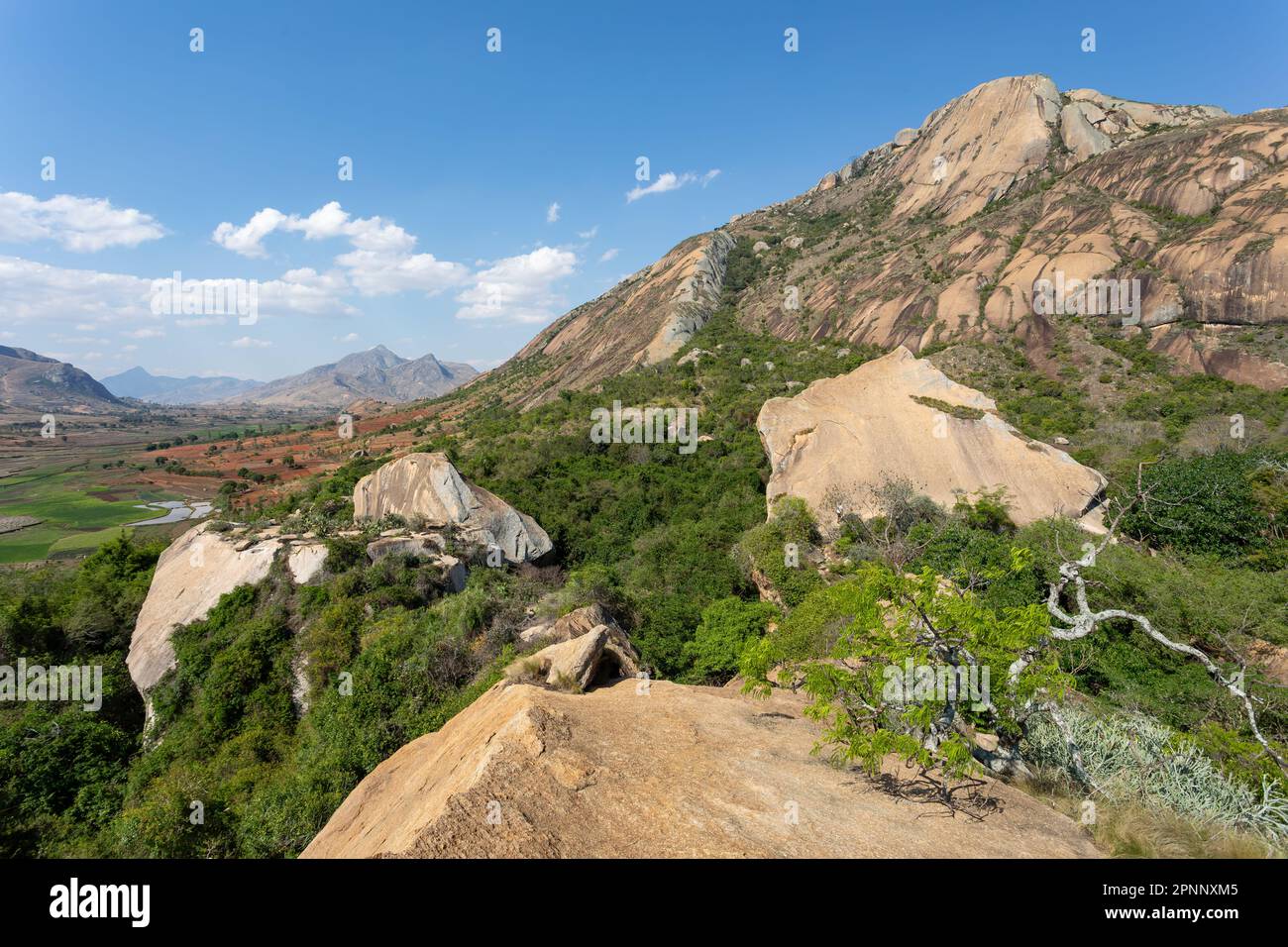 Stunning mountain landscape in the Anja Community Reserve, Madagascar ...