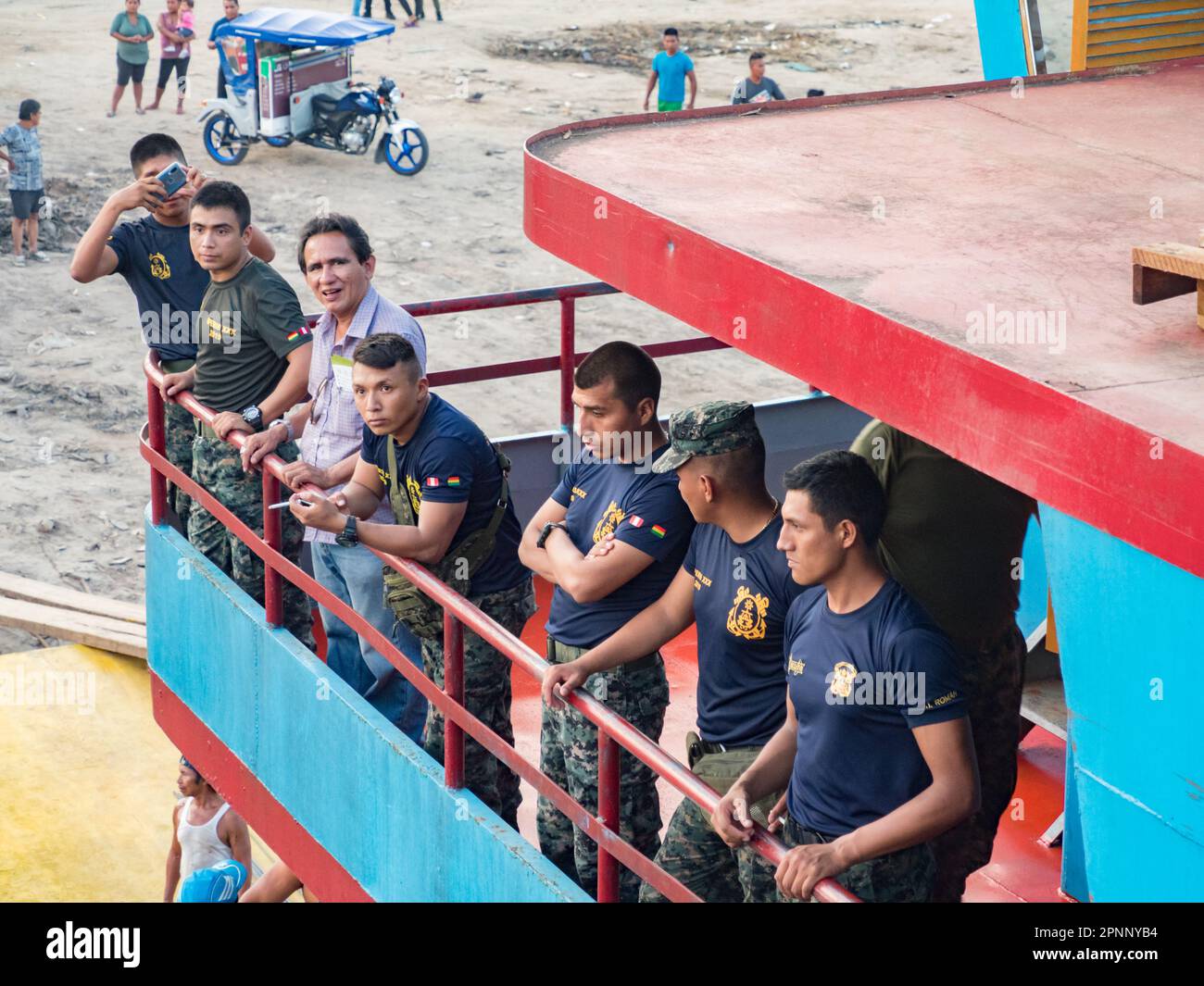 Iquitos, Peru - Dec, 2019: Ship from Bolivia in the Port of Iquitos ...