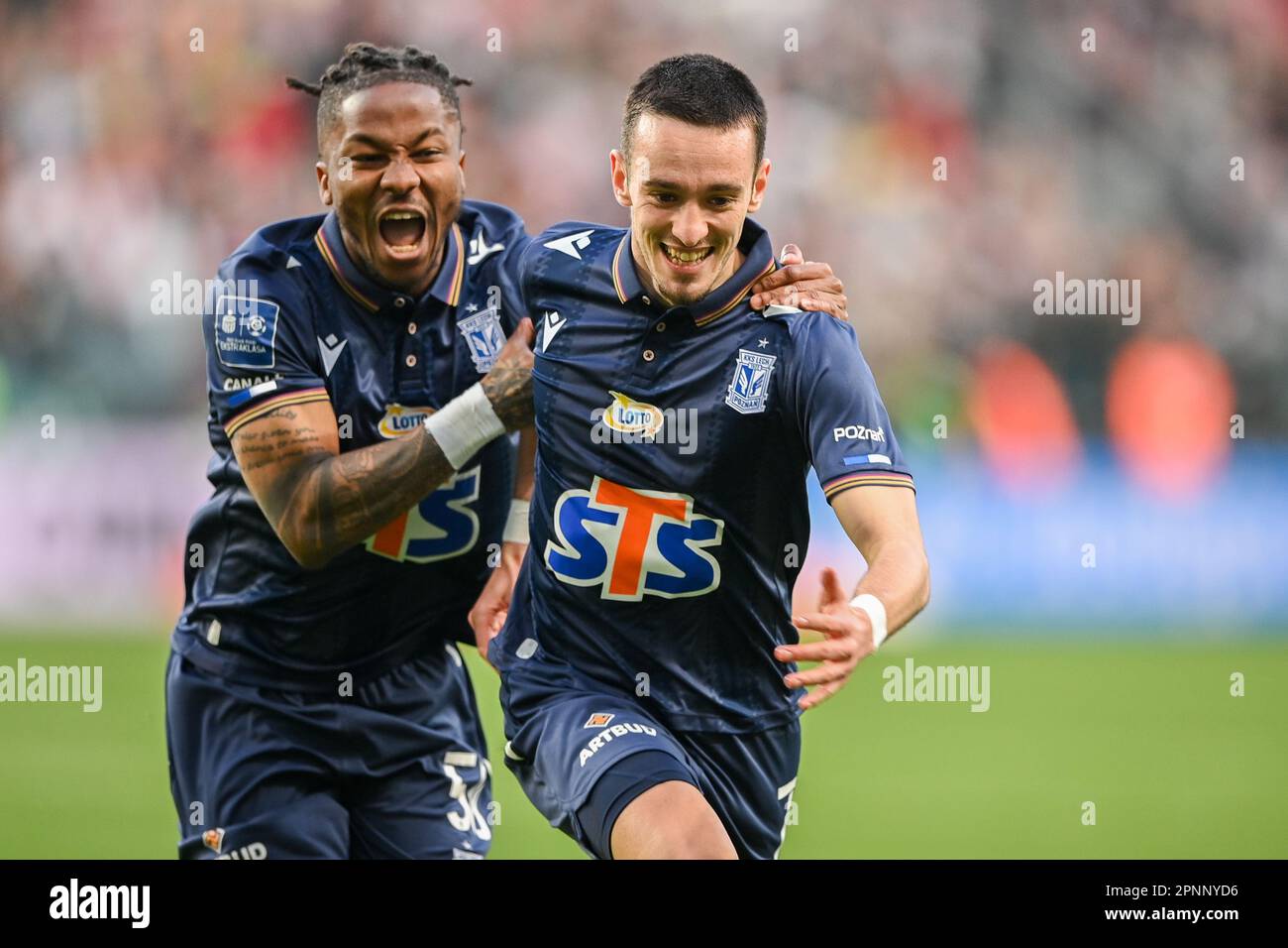 WARSAW, POLAND - APRIL 16, 2023: Polish Football League T-Mobile ...