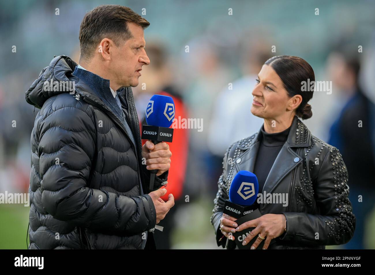 WARSAW, POLAND - APRIL 16, 2023: Polish Football League T-Mobile ...