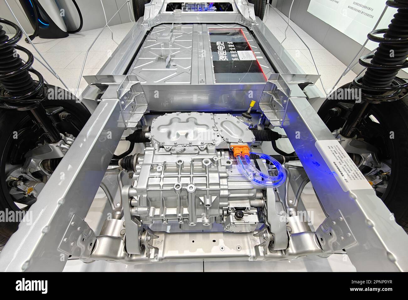 SHANGHAI, CHINA - APRIL 20, 2023 - Customers look at the Hyper GT model ...