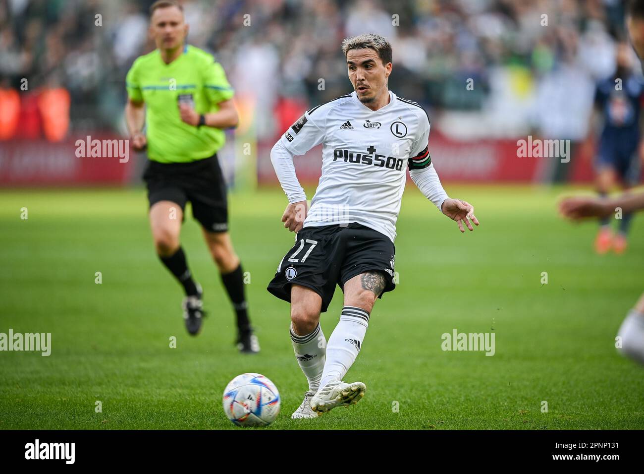 WARSAW, POLAND - APRIL 16, 2023: Polish Football League T-Mobile ...