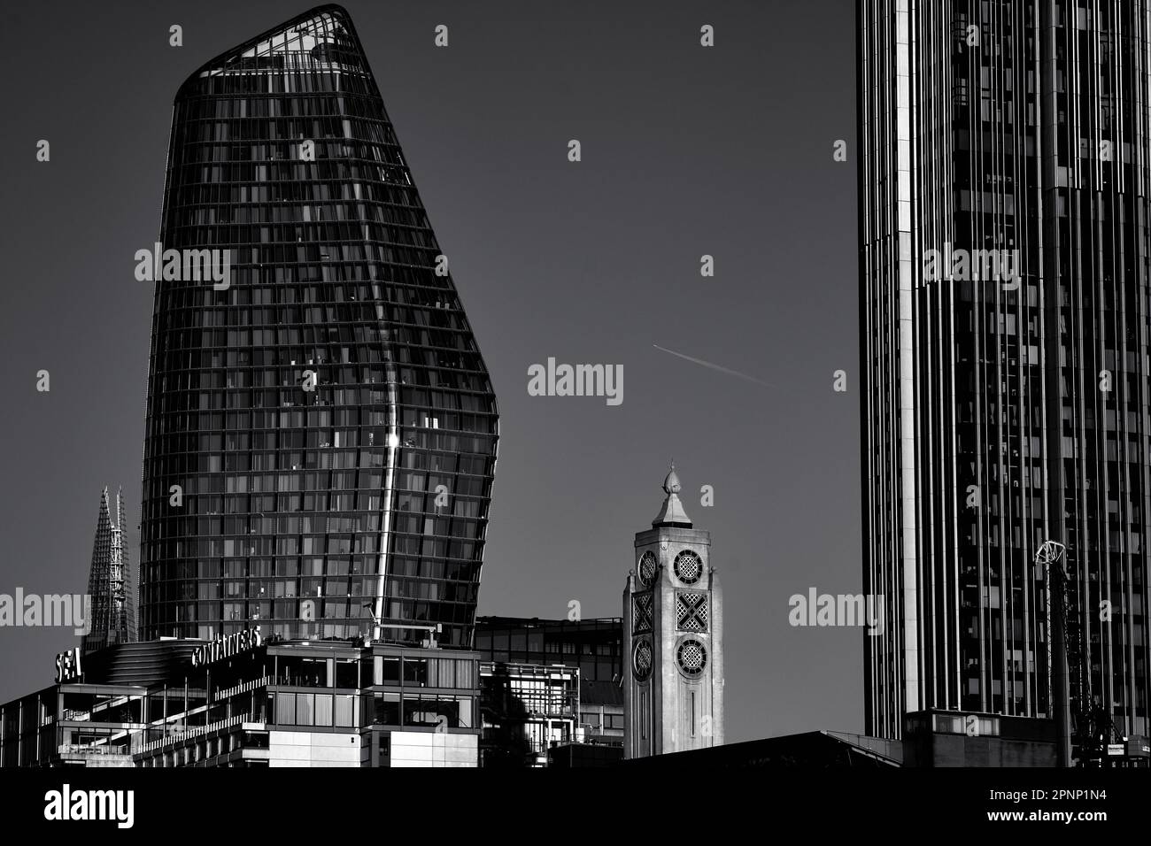The Oxo Tower and The Shard, London. Picture date: Wednesday April 19 ...