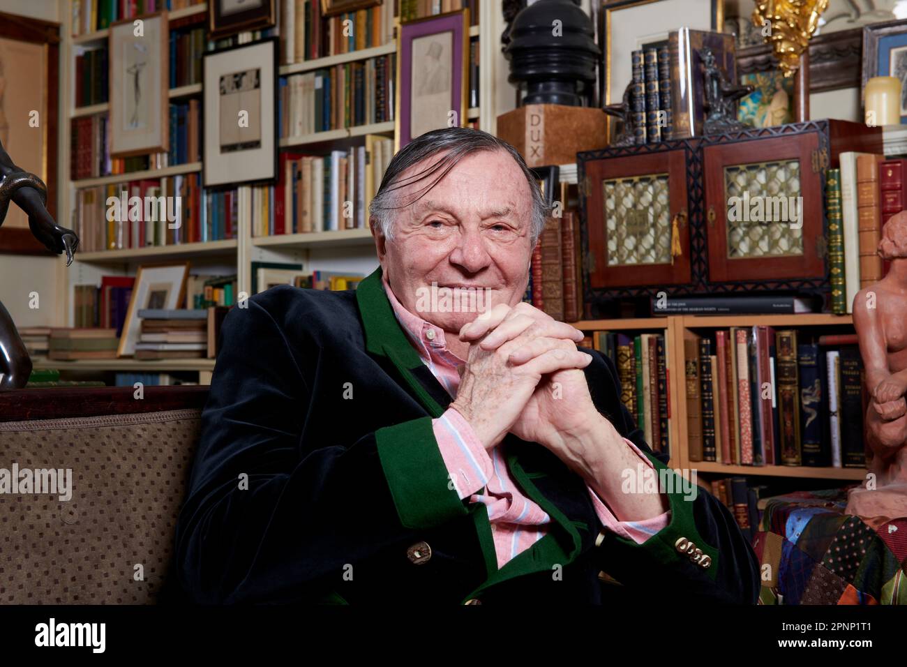 Barry Humphries on his 87th birthday Stock Photo - Alamy