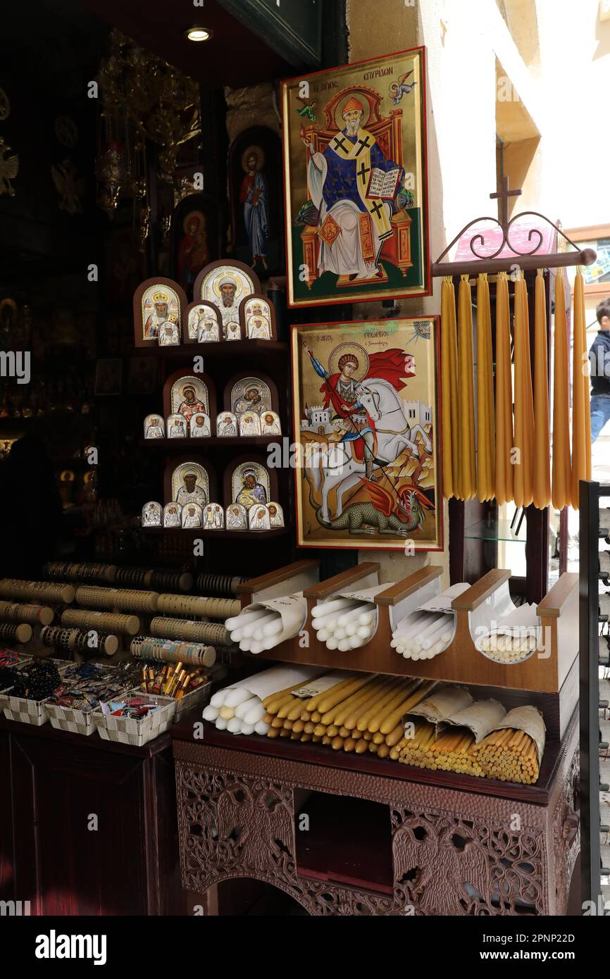 Religious candle store hi-res stock photography and images - Alamy