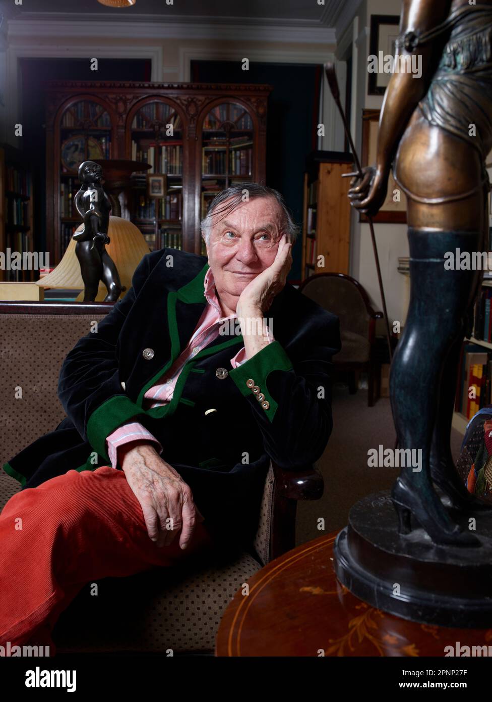 Barry Humphries on his 87th birthday Stock Photo - Alamy