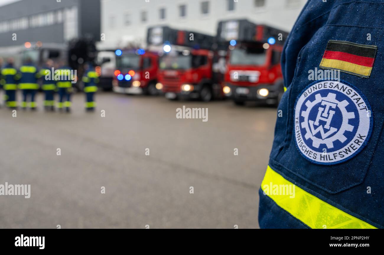 Ulm, Germany. 20th Apr, 2023. At the logistics center of the German ...