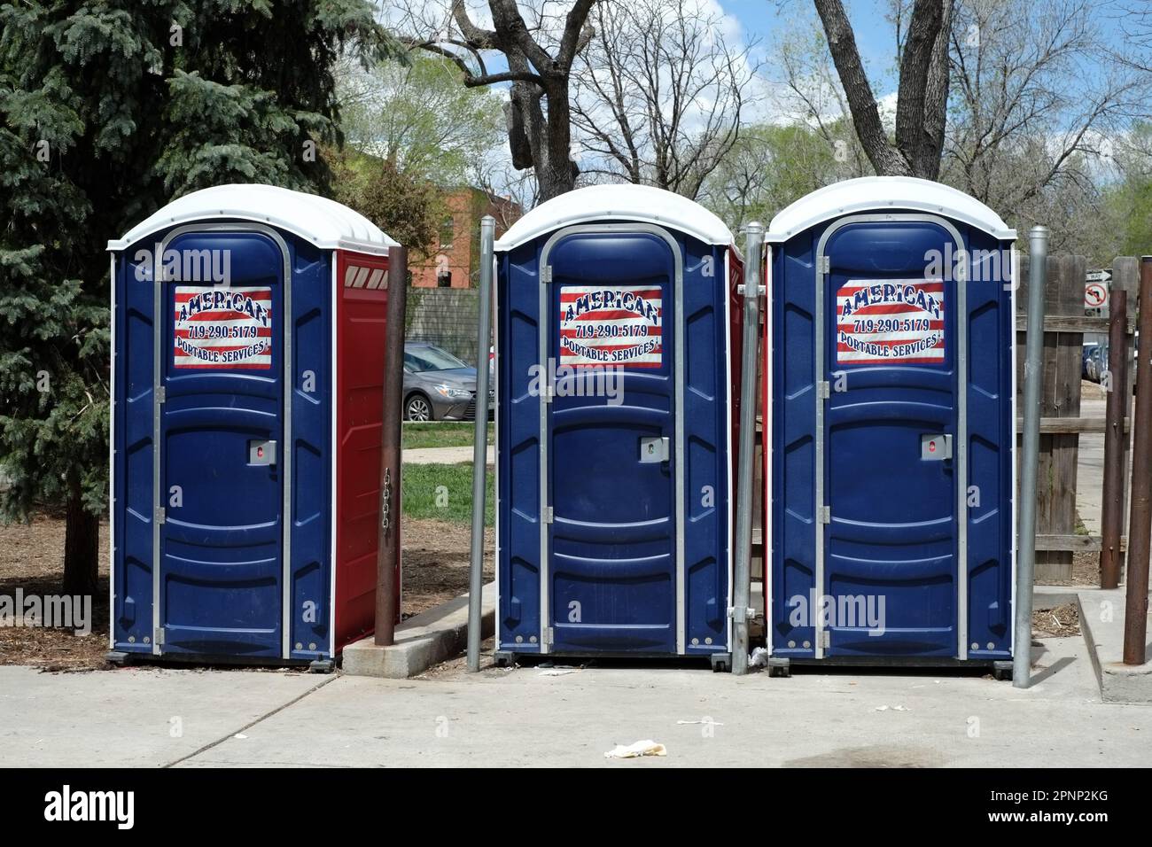 Portaloo toilet hi-res stock photography and images - Alamy