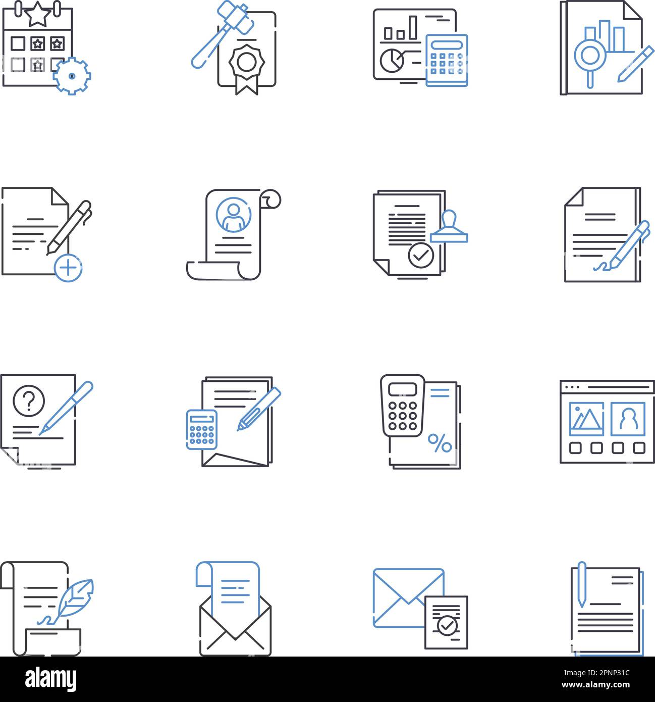 Blueprinting scheme line icons collection. Blueprint, Scheme, Design ... Blueprinting scheme line icons collection. Blueprint, Scheme, Design ...
