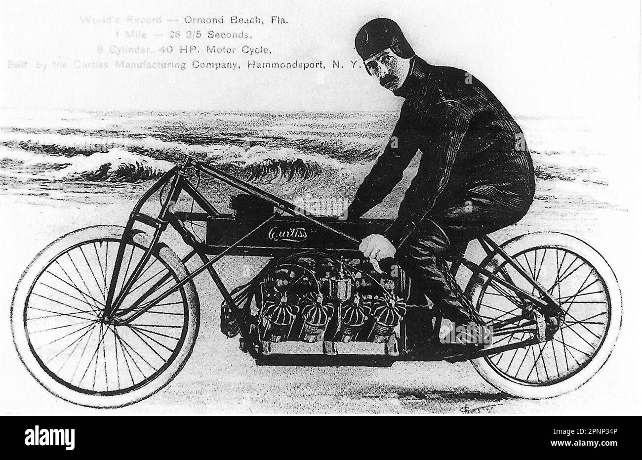 The Curtiss V-8 motorcycle Stock Photo - Alamy